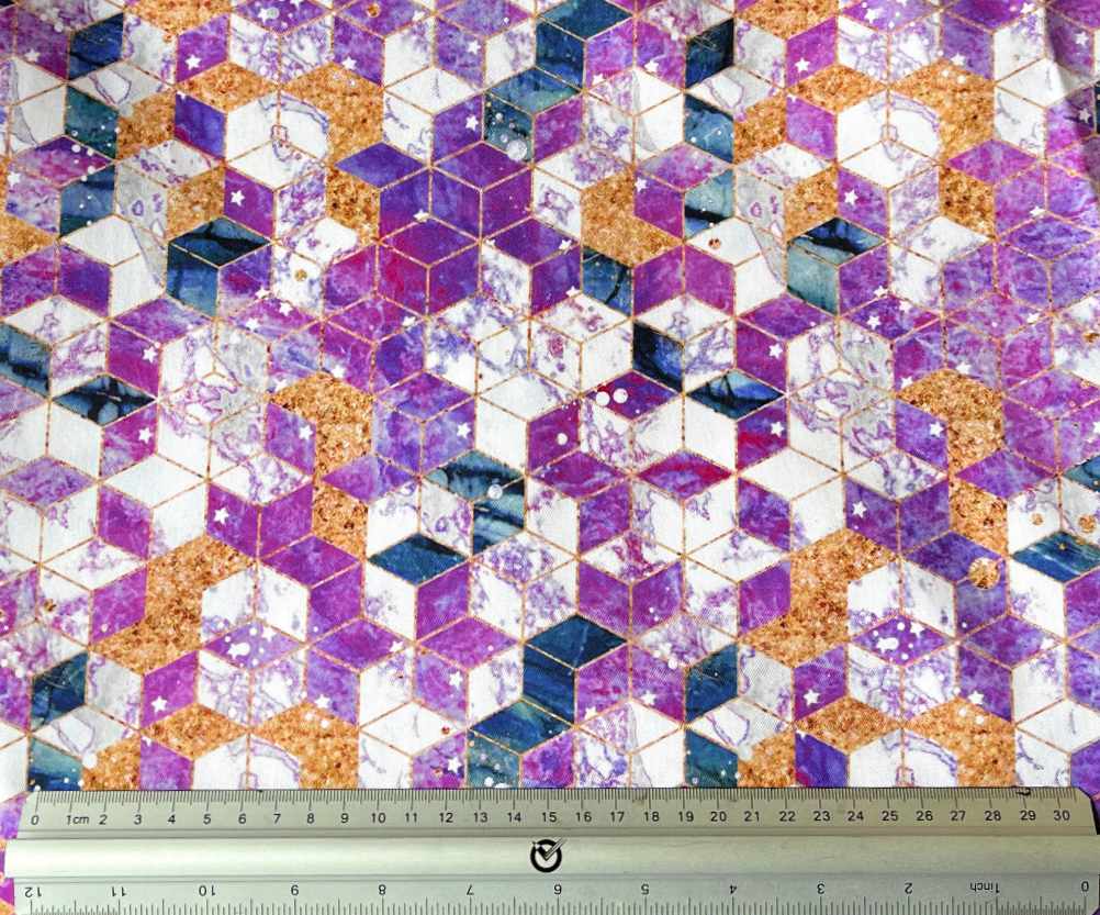 Pink Parallelogram Custom Print 100% Cotton – Anna's Fabric